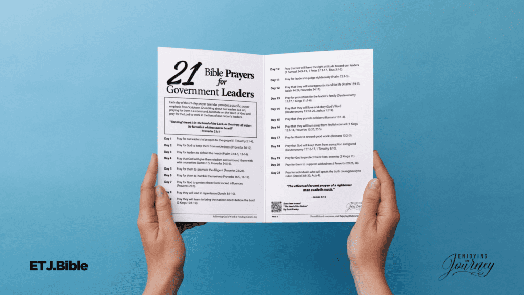 21 Bible Prayers for Government Leaders - Enjoying the Journey
